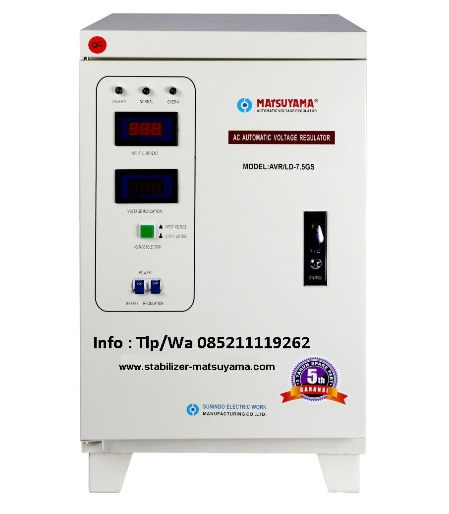Stabilizer Matsuyama 3 KVA untuk listrik 2200 watt - Stabilizer Matsuyama